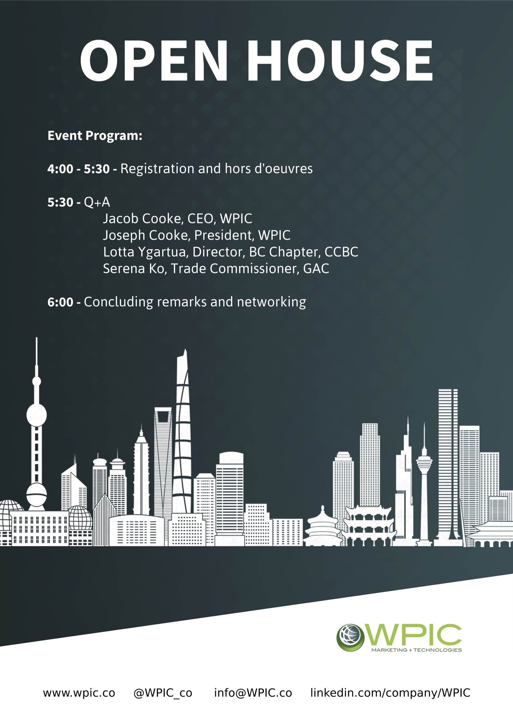 WPIC Open House 2020 - Vancouver Office